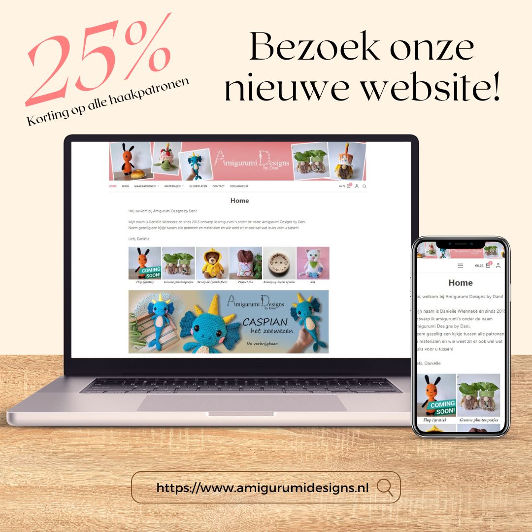 Vernieuwde website! – Amigurumi Designs by Dani